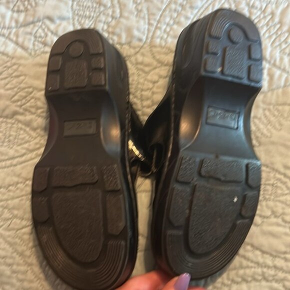 Shoes | Black Patent Leather Boc Clog | Poshmark